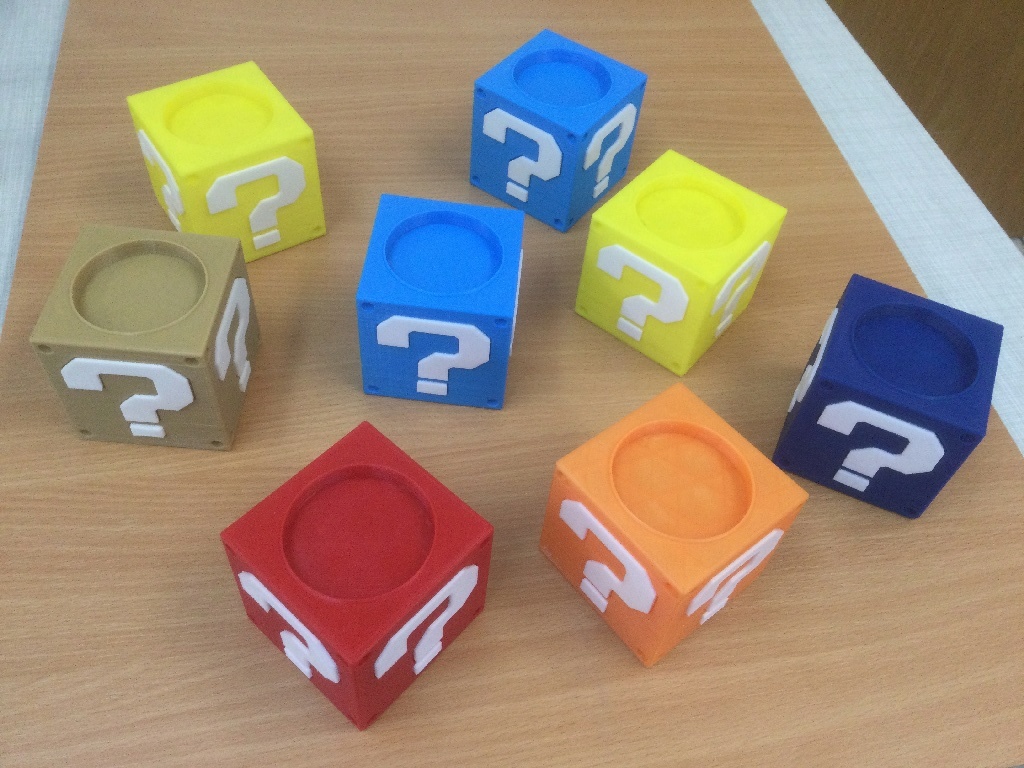 Mario Question Mark Block Amiibo Stand (Customizable) by geit_de ...