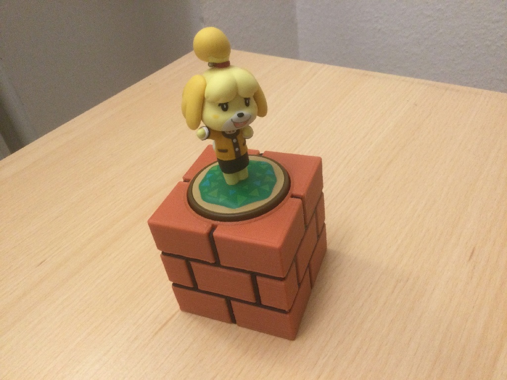 Mario Wall Style Amiibo Stand (Customizable) by geit_de | Download free ...