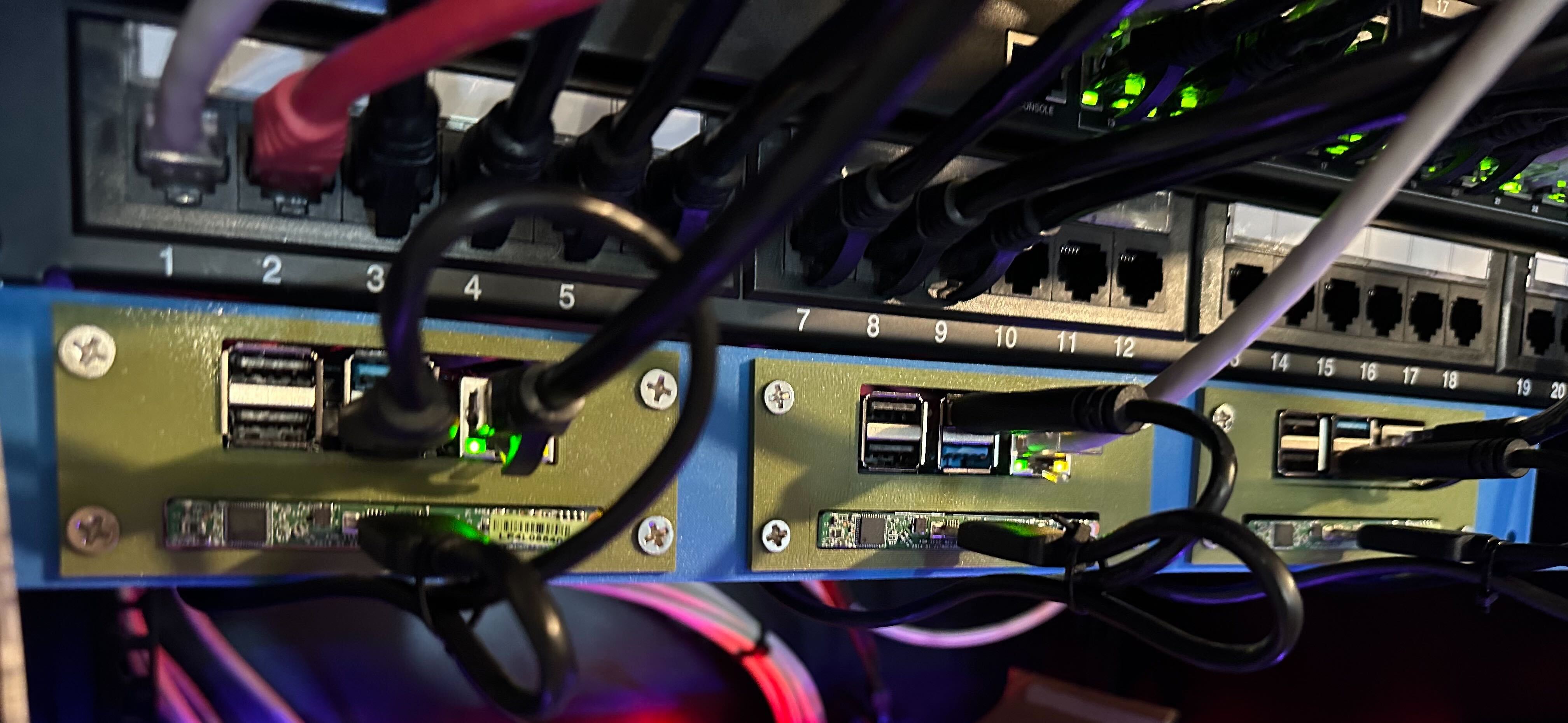 4 x (RPI 4 + 2.5" disk) rack mount by brujoand | Download free STL ...