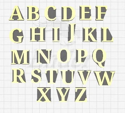 3D Alphabet - all letters 3mf + stl by Mal | Download free STL model ...