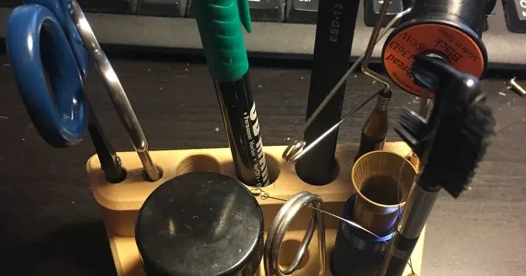 Another fly tying tool organiser by imyzlv | Download free STL model | Printables.com