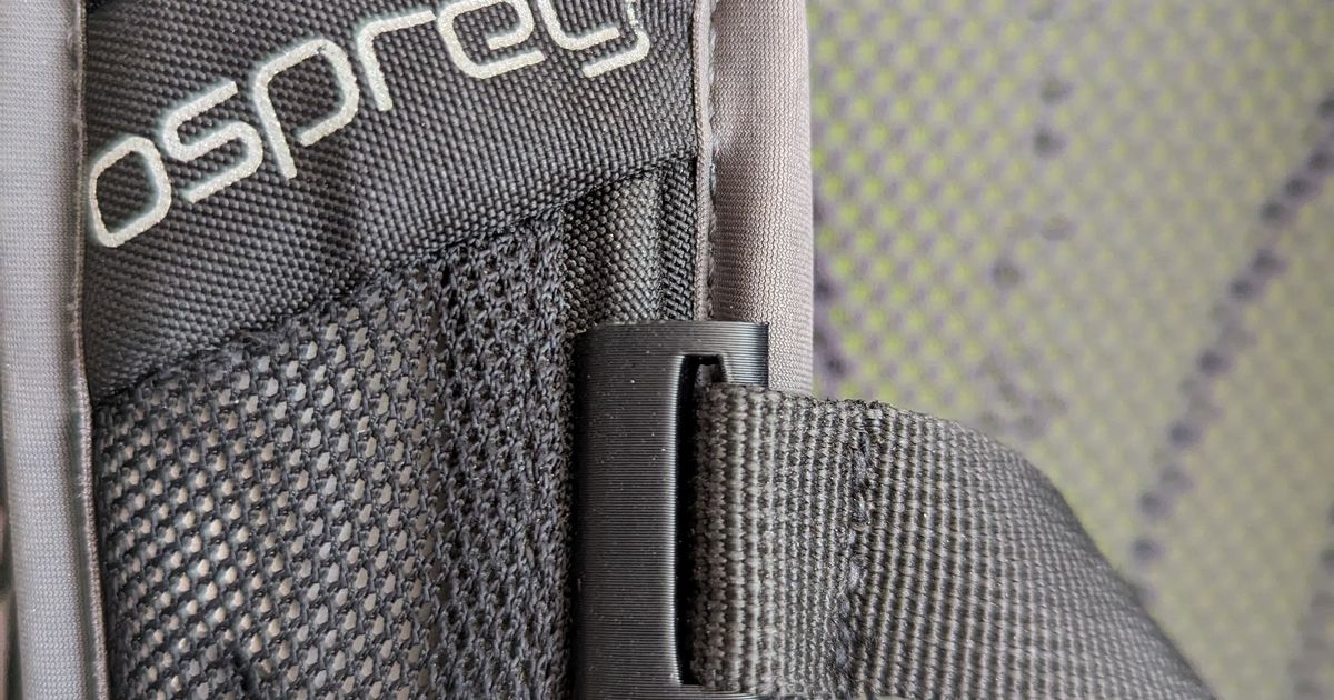 Backpack Chest Strap Slider 20mm by BELzEBUB | Download free STL model ...