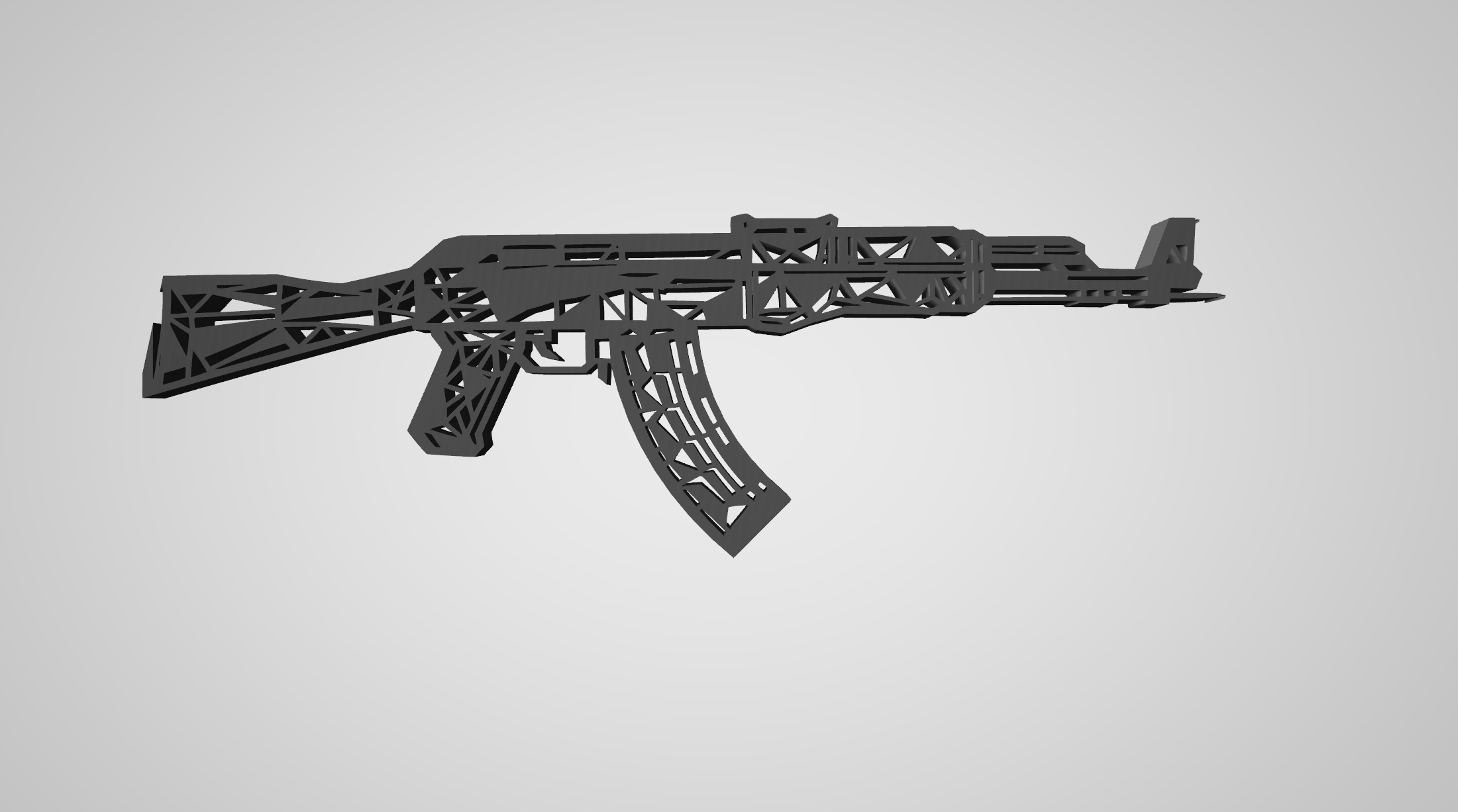AK-47 Geometric Wall Art por tsarrr | Descargar modelo STL gratuito ...