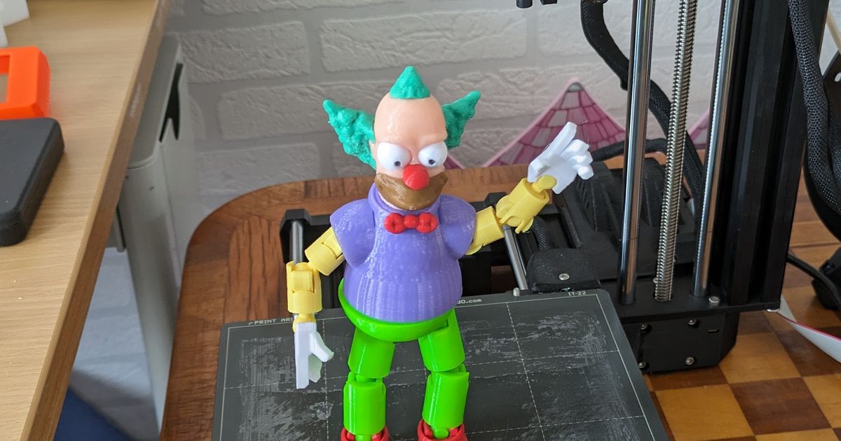 Die Simpsons Mini13 Krusty Skin by Alex | Download free STL model ...