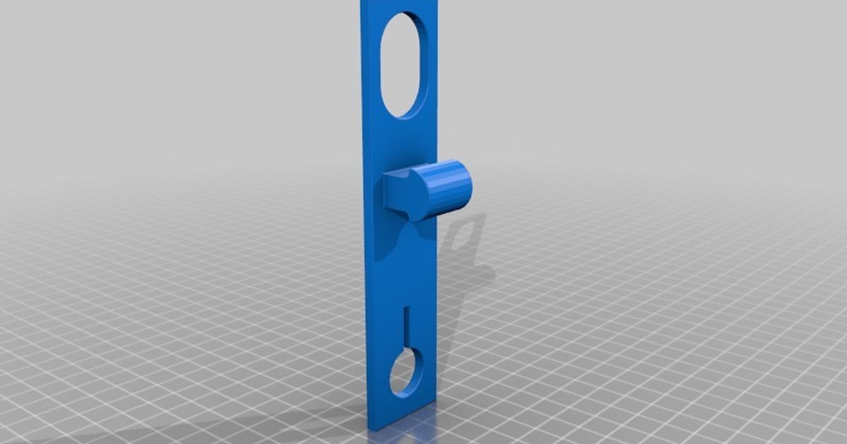 Door Lock Lock (Customizable) by geit_de | Download free STL model ...