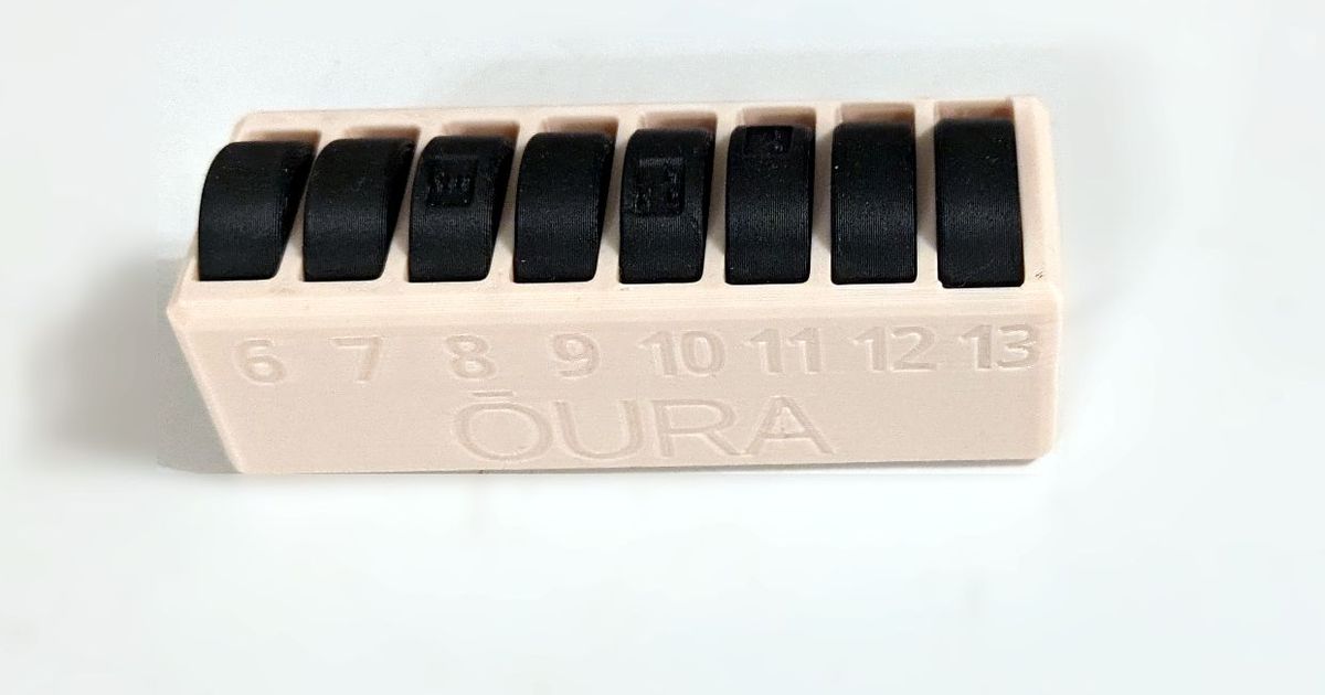 Oura sizing ring case by itworkslol | Download free STL model ...