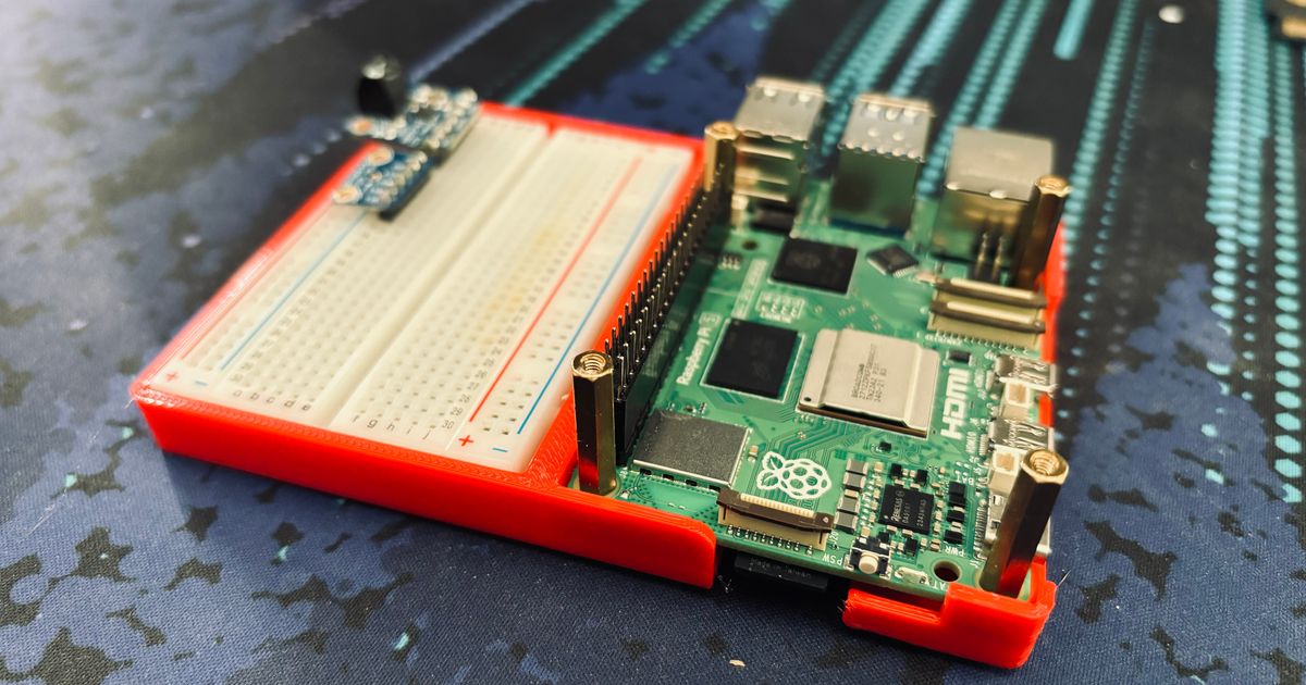 Raspberry Pi 5 Breadboard Case por whimmel | Descargar modelo STL ...