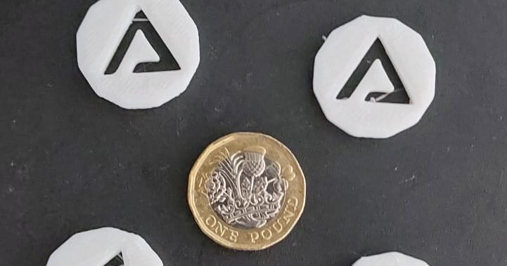 Pound Shopping Cart Coin creality logo (£1) by Mal | Download free STL ...