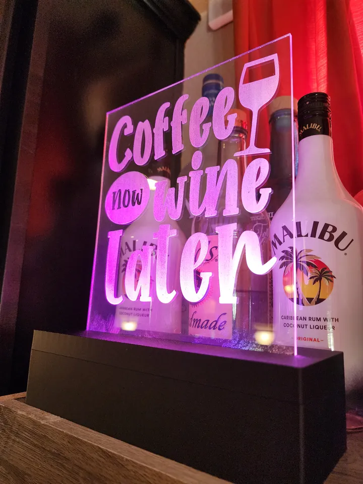 Large Acrylic LED Sign Base *Bambu Ready* by DesignKaty | Download free ...