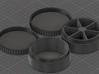 Small Cylinder Storage Container by ComicalBedBug | Download free STL ...