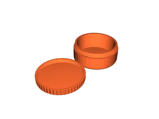Small Cylinder Storage Container by ComicalBedBug | Download free STL ...