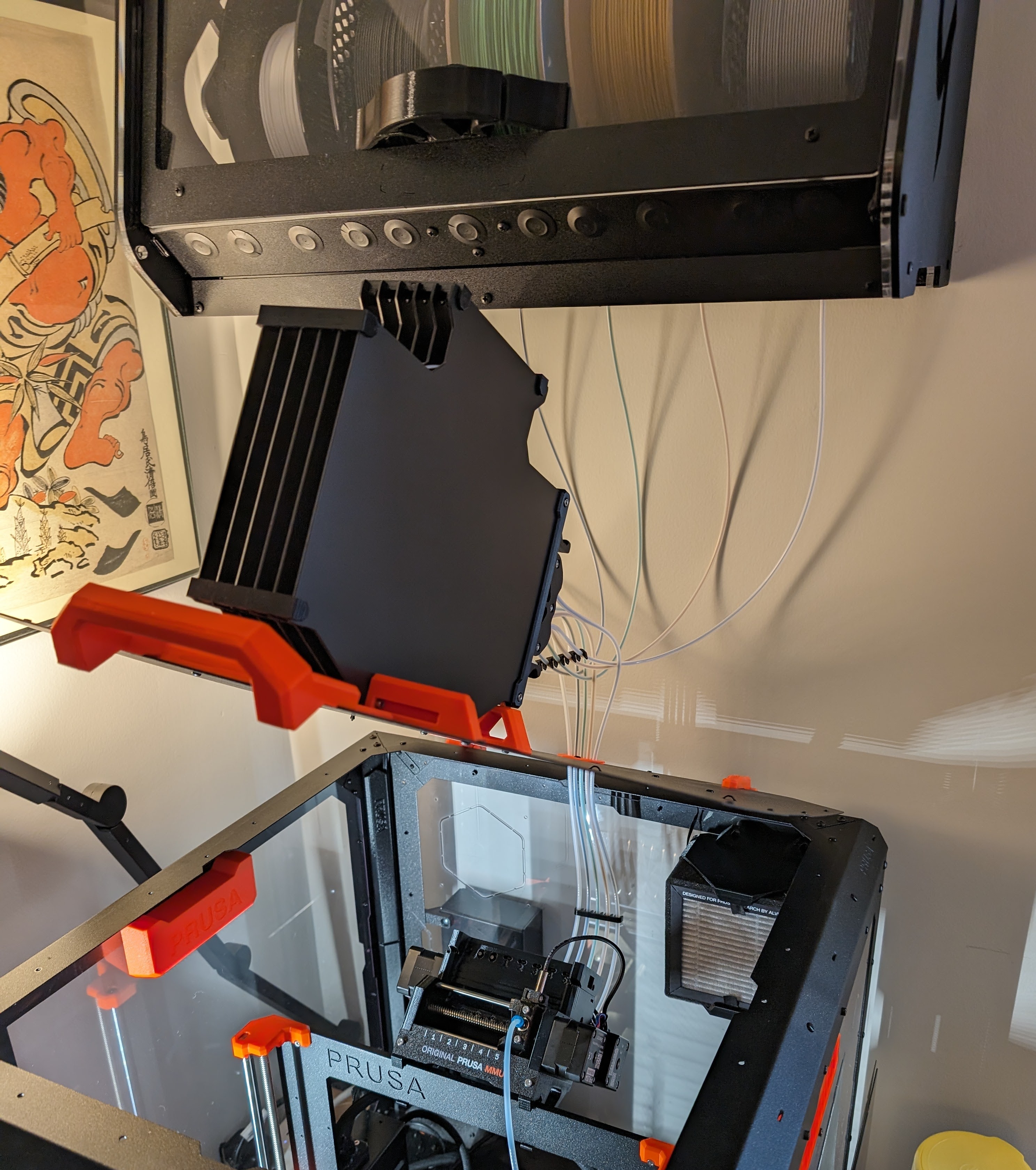 Mmu3 Buffer Mohawk Mount For Prusa Enclosure By Yodel Download Free