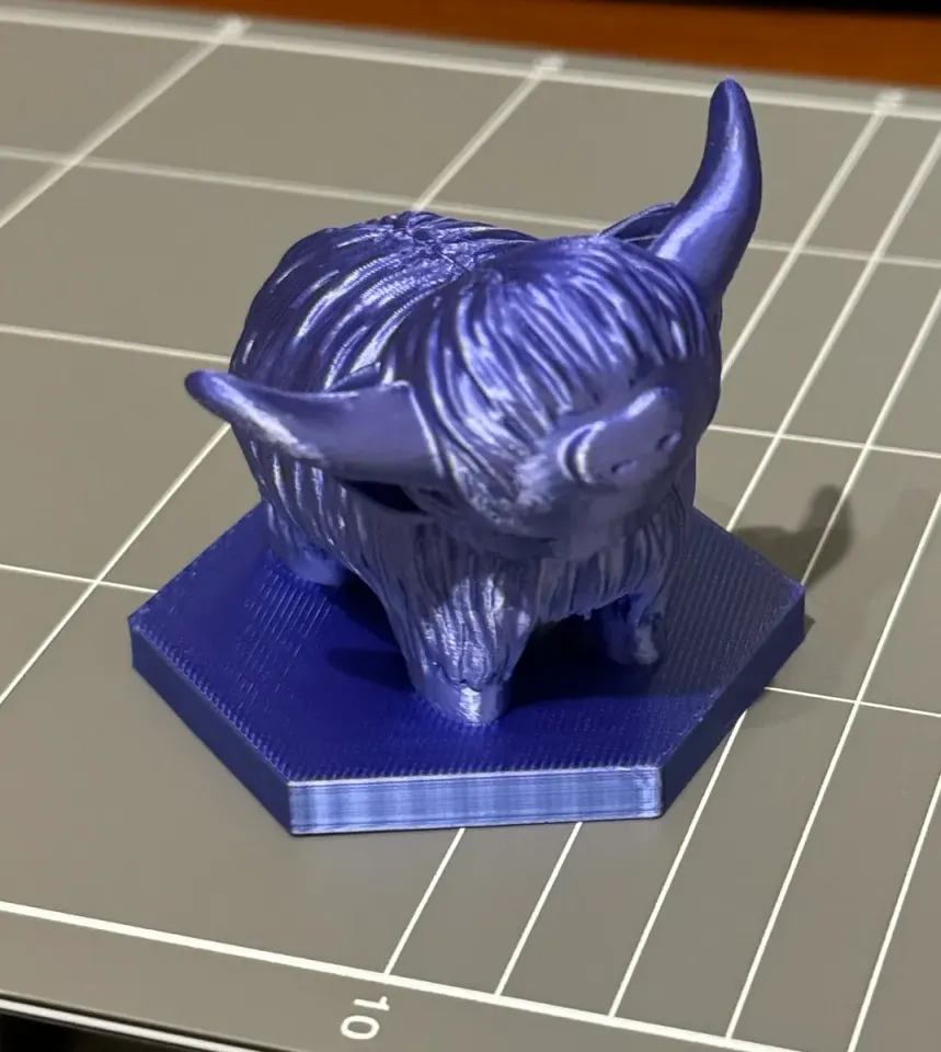Highland Cow With Base by Penguino | Download free STL model ...