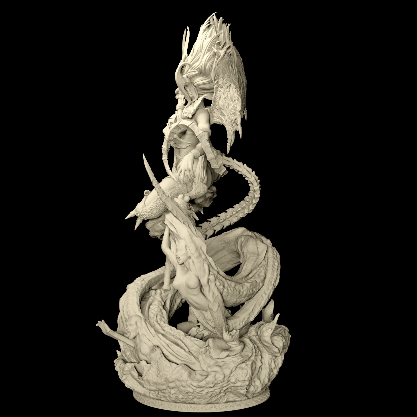 QUEEN OF SLAANESH - WARHAMMER 40K by Voxel Monster | Download free STL ...