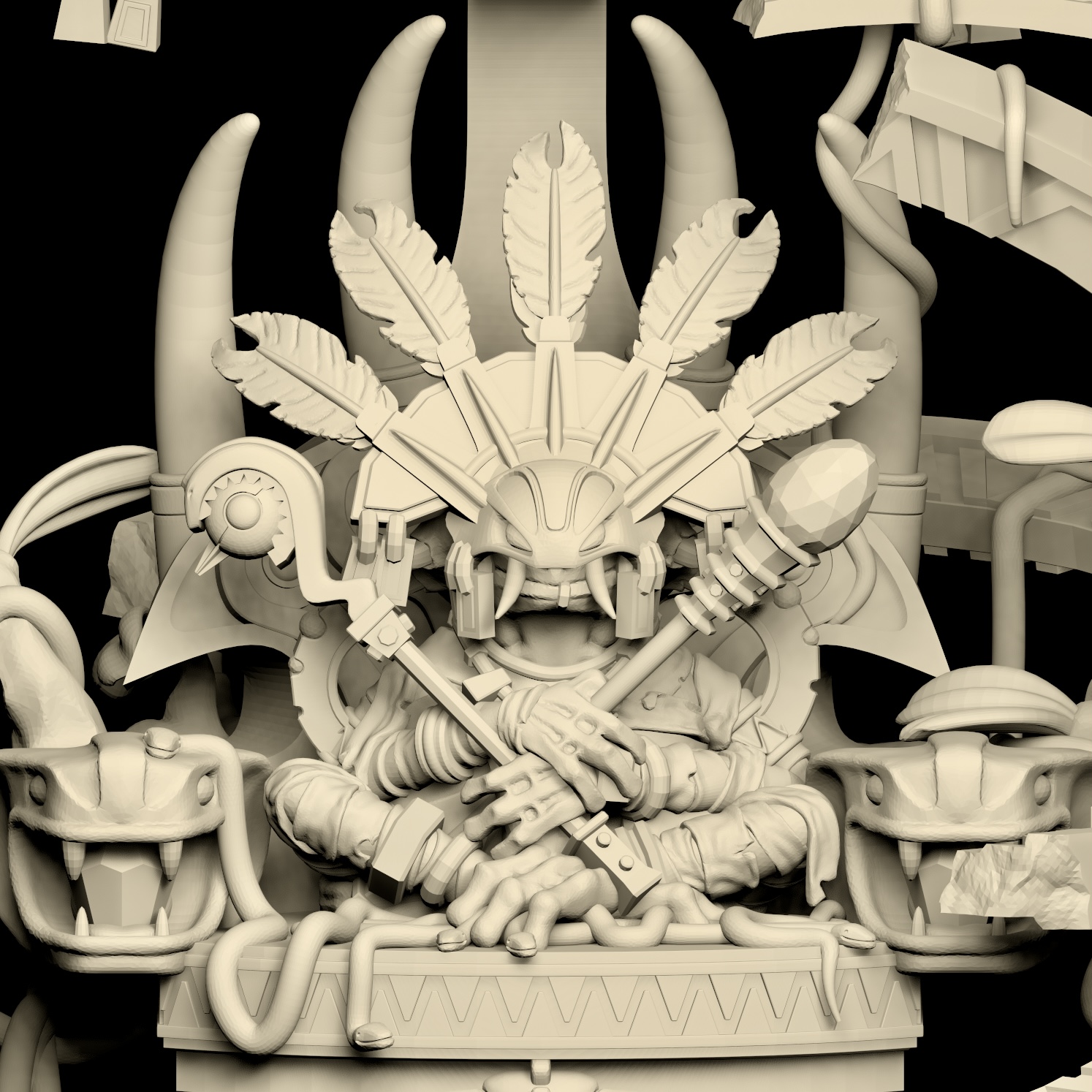 LORD KROAK - WARHAMMER 40K by Voxel Monster | Download free STL model ...