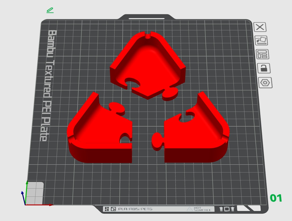 Triangle puzzle ashtray by Next level creations | Download free STL ...