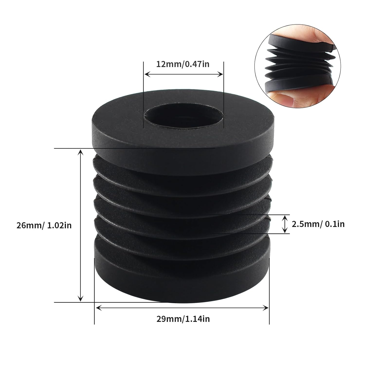 Rubber Bambo Lab Feet Adapter by Timm0 | Download free STL model ...