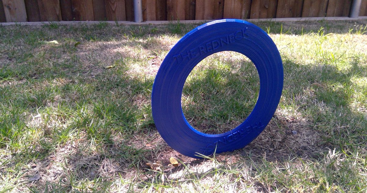 Redneck frisbee 300+ feet by The Redneck | Download free STL model ...