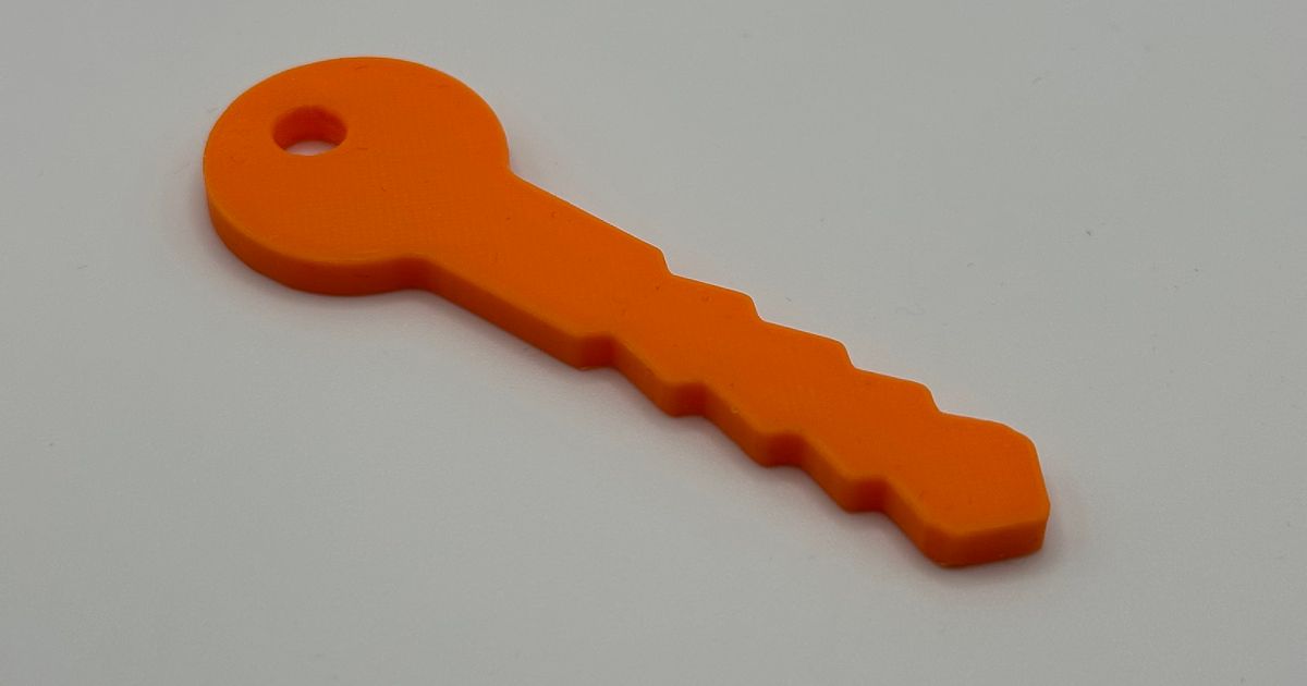 Toy Key (for children) - Version C by jns_wlf_print | Download free STL ...