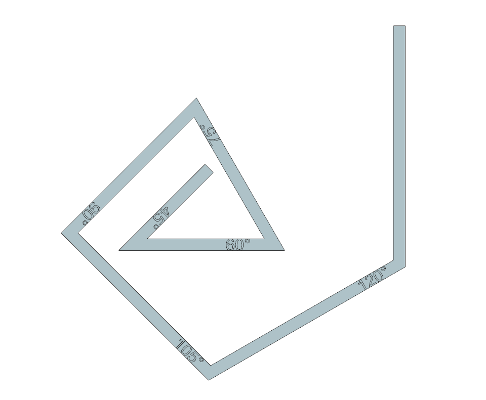 Corner Angle Test Pattern by Lukas Klein | Download free STL model ...