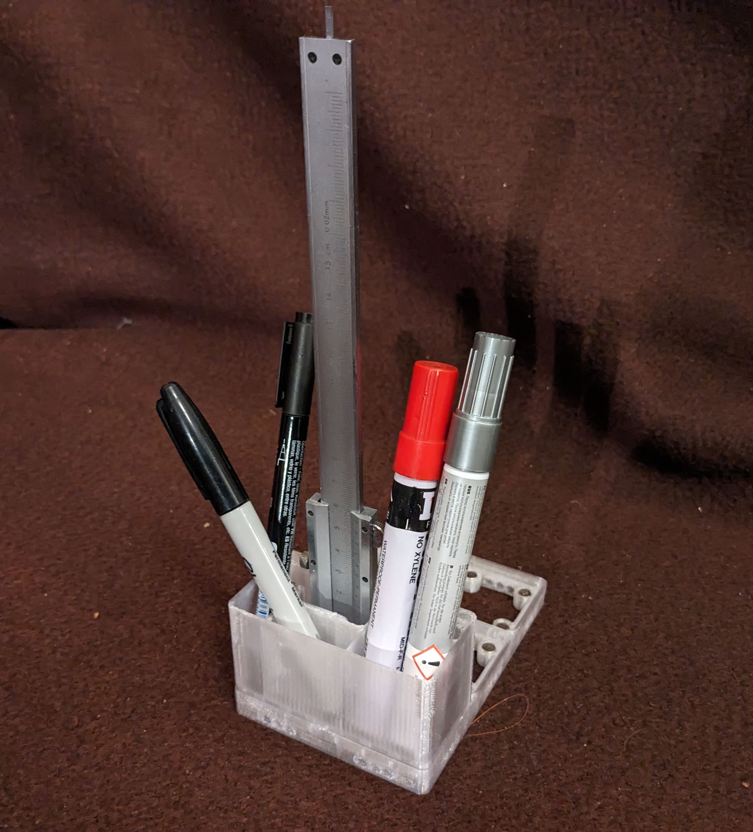 Gridfinity Caliper Holder with holes by _KaszpiR_ | Download free STL ...