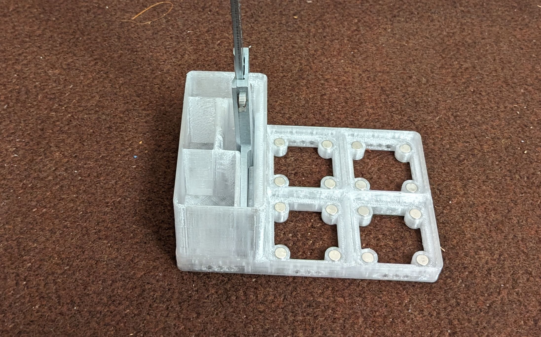 Gridfinity Caliper Holder with holes by _KaszpiR_ | Download free STL ...