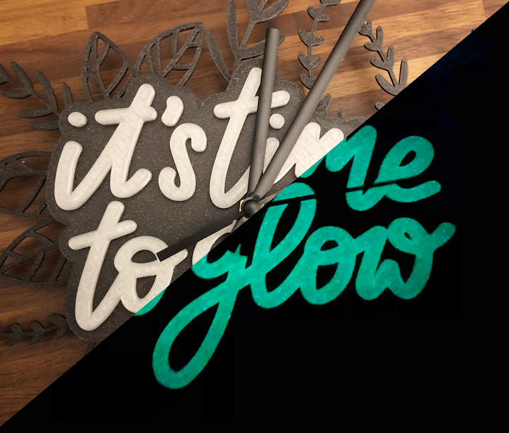 It's time to glow Clock by hellgy | Download free STL model ...