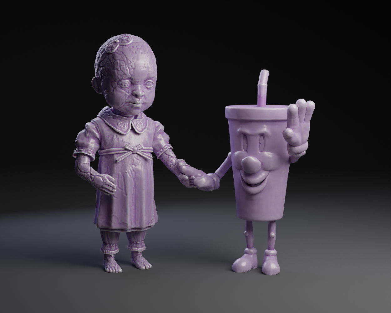Poltergeist Baby and Milkshake Man by Peter Farell | Download free STL ...