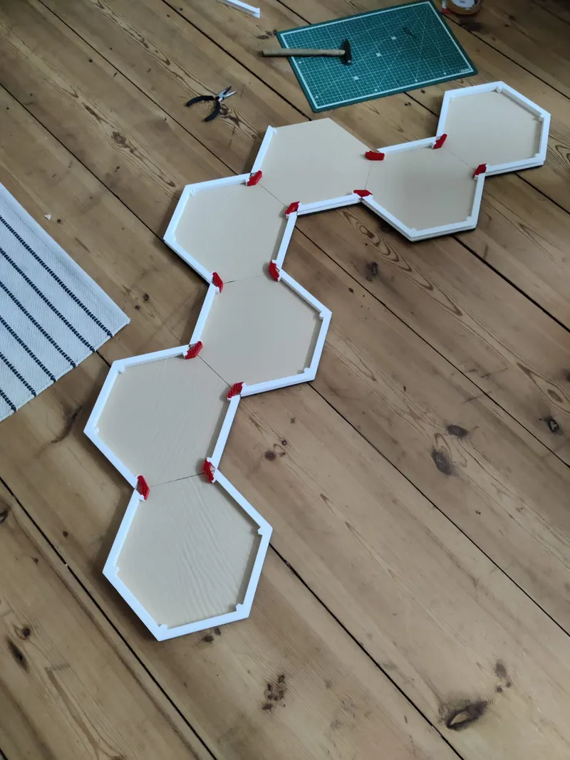 Modular Led Channels for Hexagon Panels + Geometry Wall Art Sleeves by ...