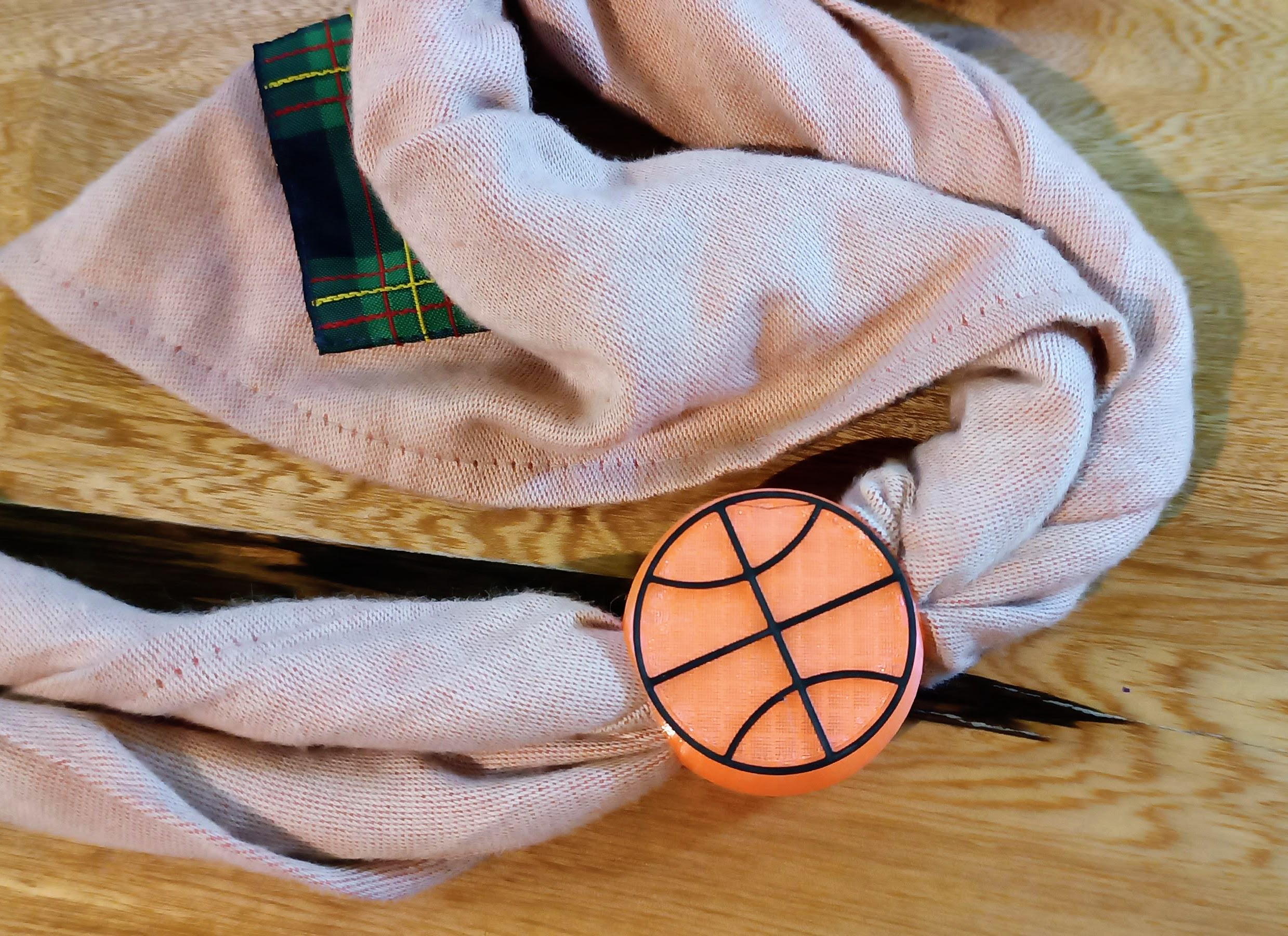 Basketball Ball Scarfring for Scout and Guide woggle - 2 colors by ...