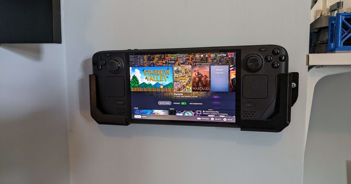 Steam Deck (OLED) Wall Mount by UmbraEx | Download free STL model ...