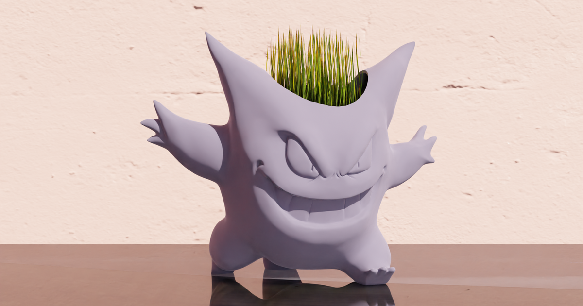 Gengar - Pokemon Pot Plant by CalebTimoteo | Download free STL model ...