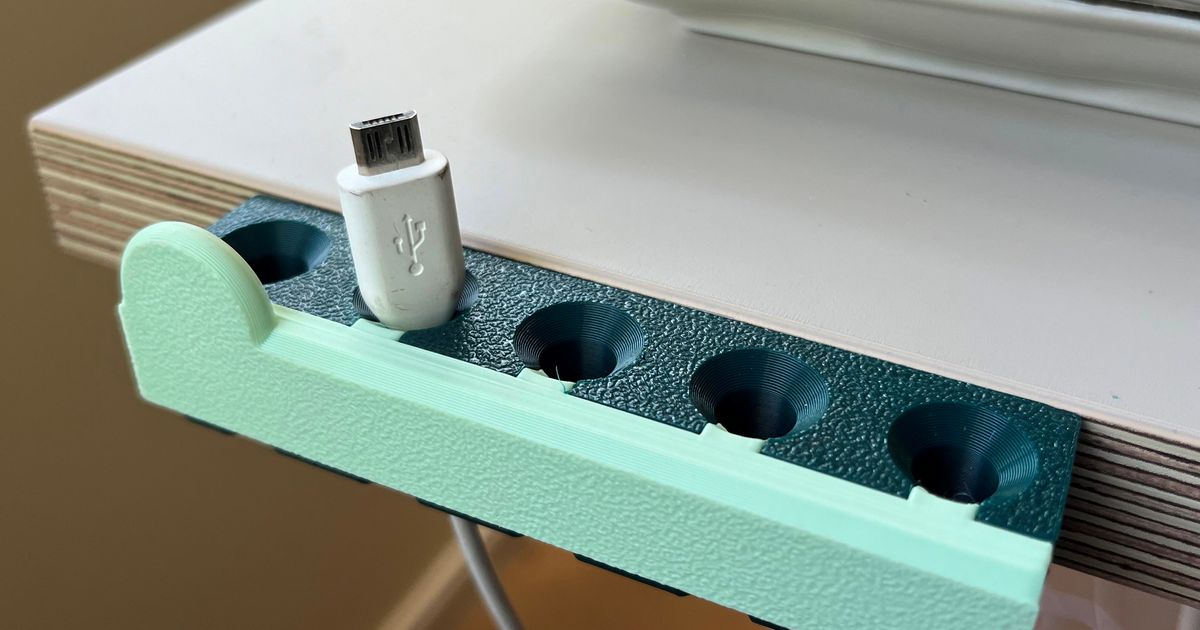 Cable tidy / organiser with removable cover by saulysw | Download free ...