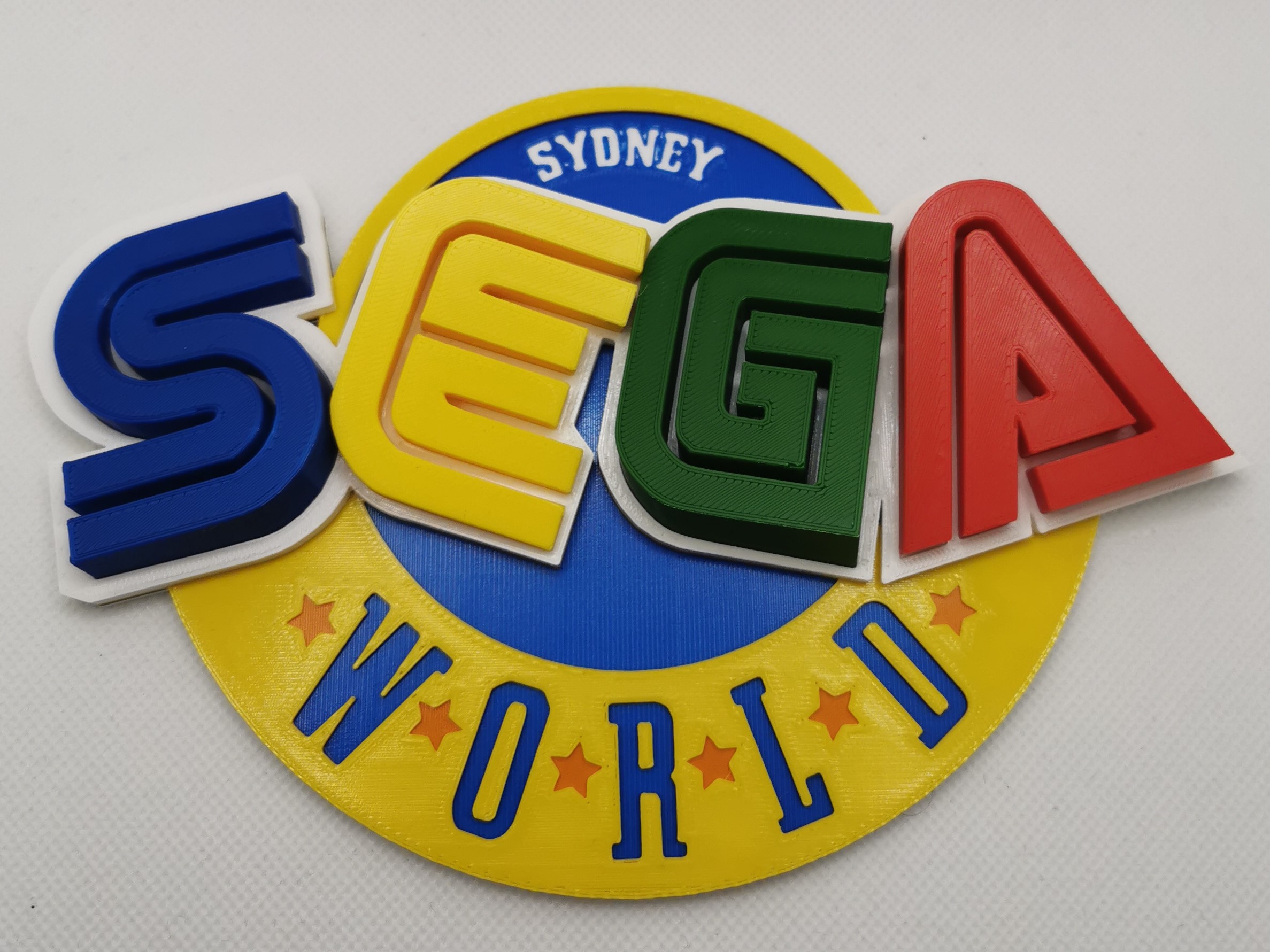 Sega World Sydney Logo by Offbeat Printing | Download free STL model ...