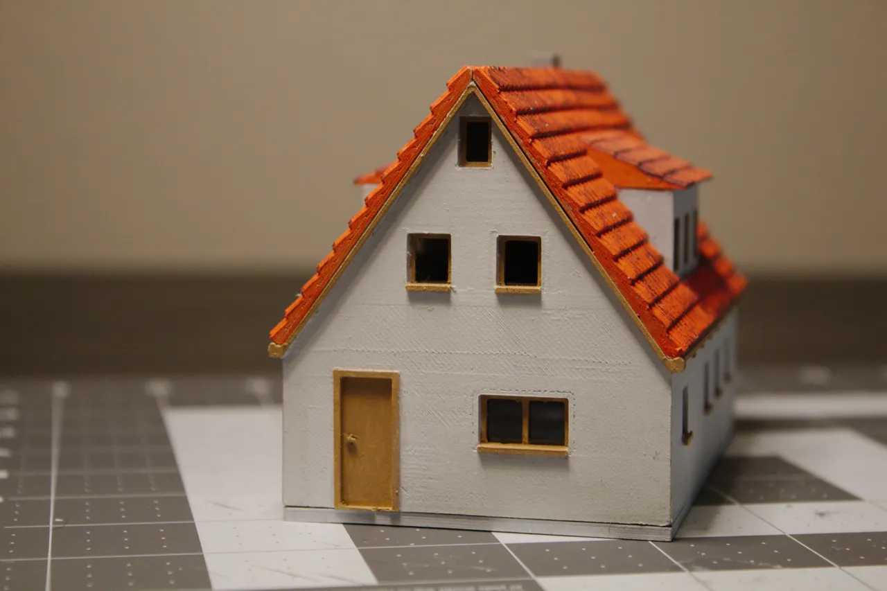 HO scale house "House zero" by Miniature Max | Download free STL model ...