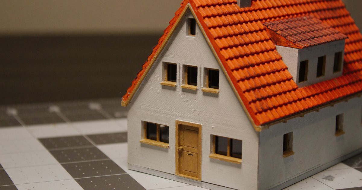 HO scale house "House zero" by Miniature Max | Download free STL model ...