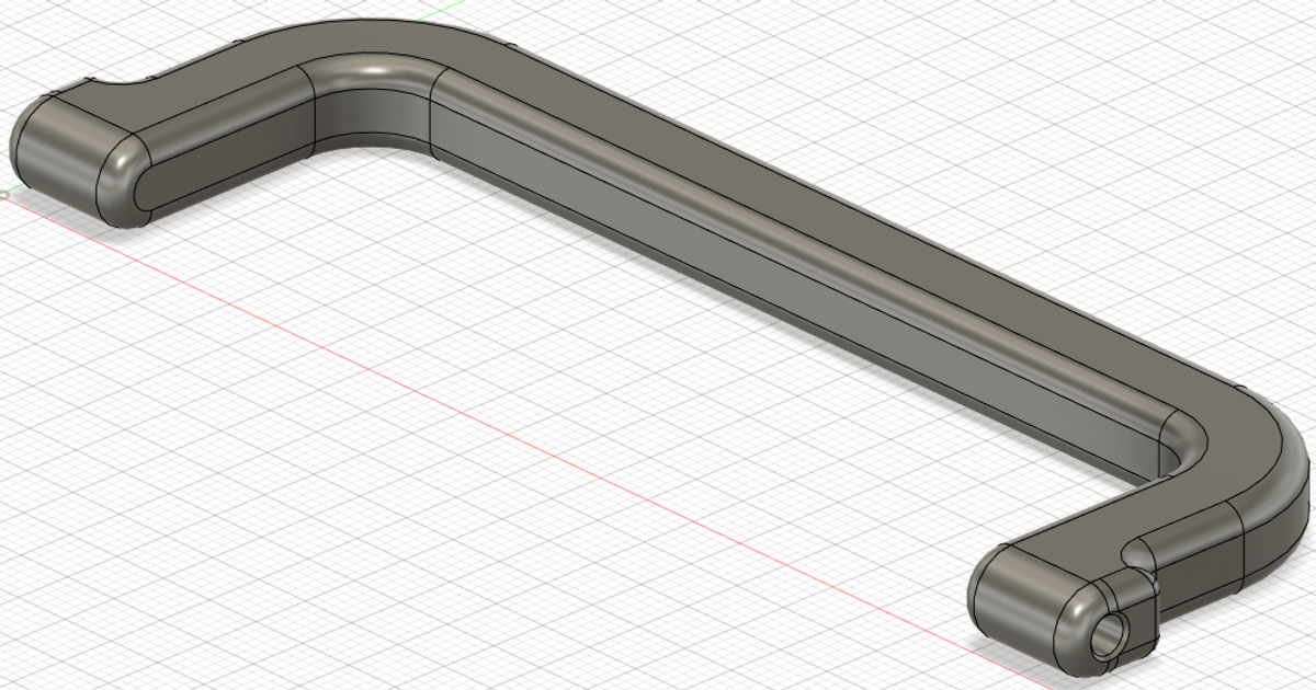 Parametric Folding Handle by Henry | Download free STL model ...