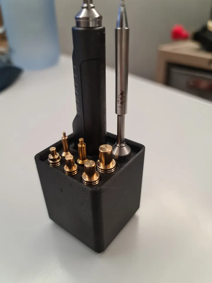 Gridfinity holder for Pinecil and CNC Kitchen Heat insert Tips by ...