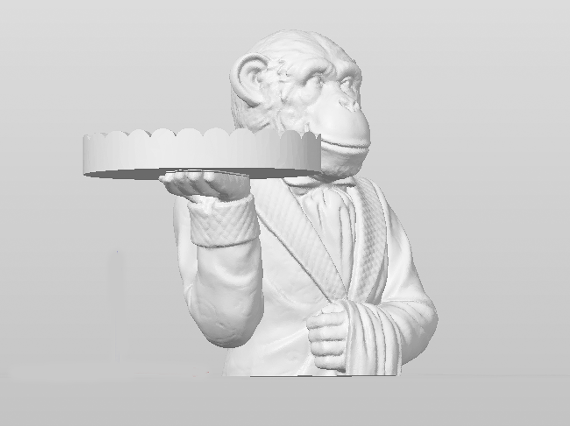 Monkey Ape Butler Bust | Serving Tray | Ring Holder by FreedomMaker ...