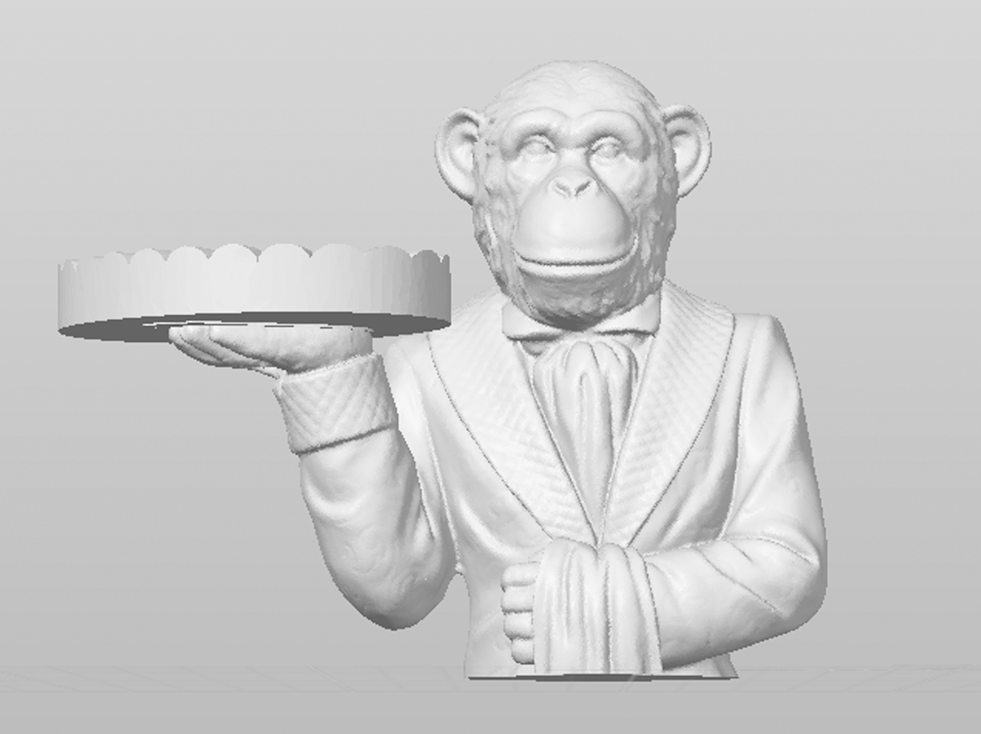 Monkey Ape Butler Bust | Serving Tray | Ring Holder by FreedomMaker ...