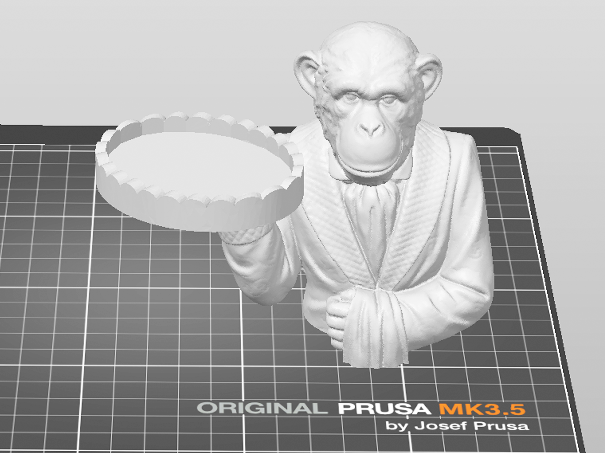 Monkey Ape Butler Bust | Serving Tray | Ring Holder by FreedomMaker ...
