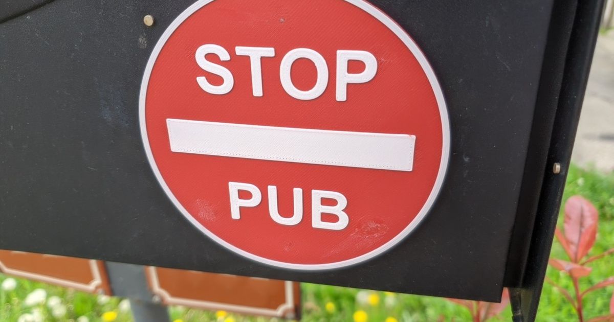 Panneau STOP PUB avec aimants / STOP PUB with magnets by Pierrick ...