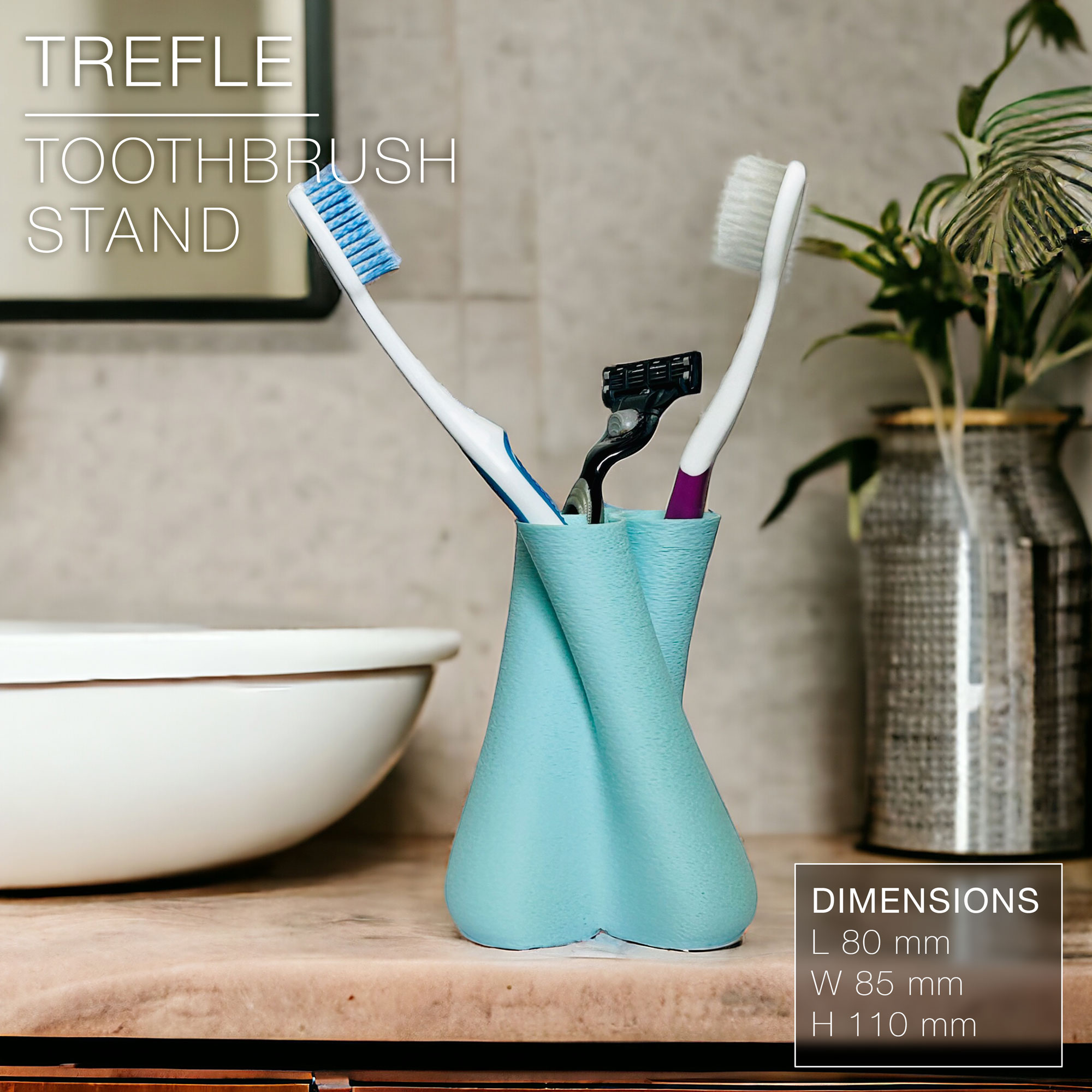 TREFLE | Toothbrush stand by Charles Regaud | Printables Store