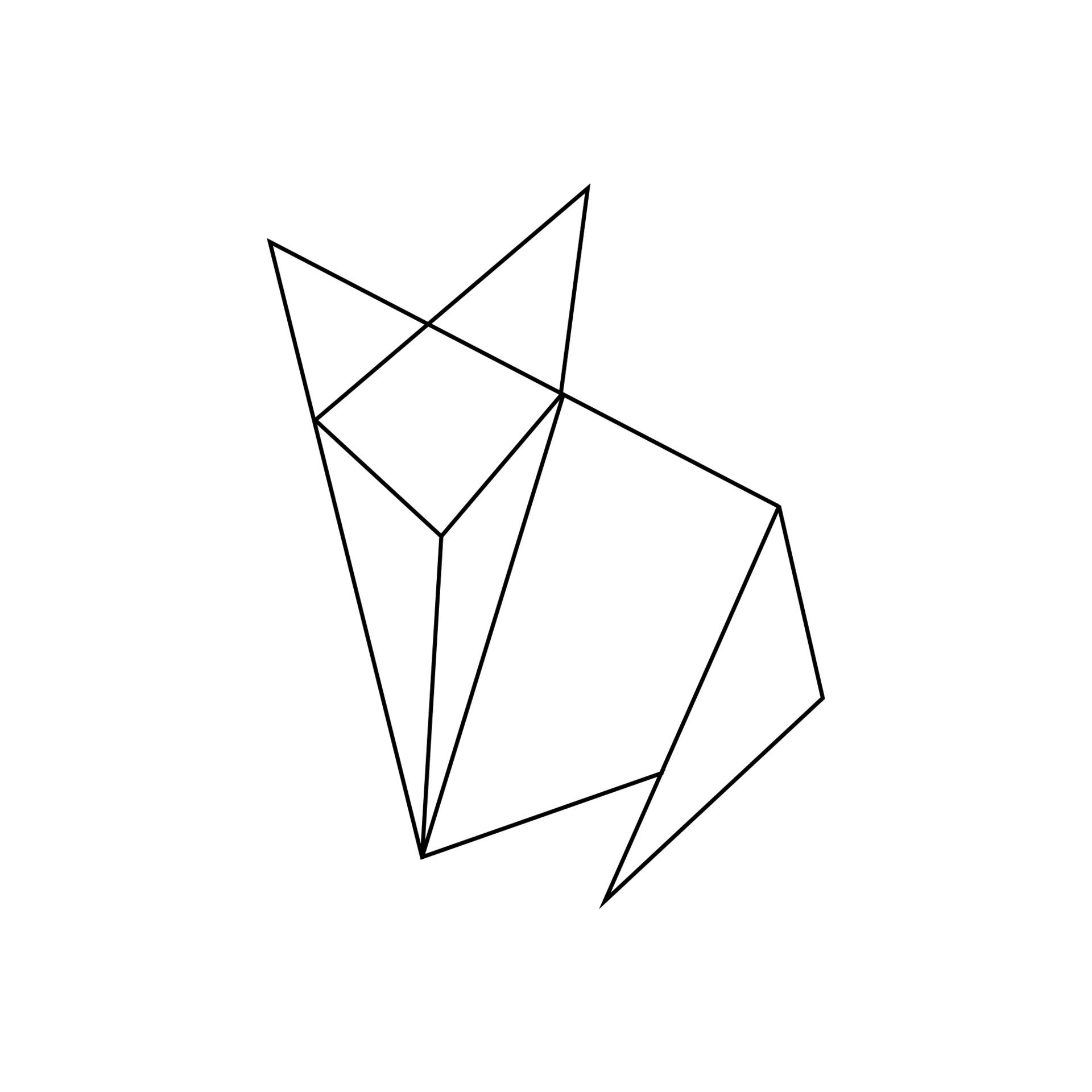 simple geometric line animals by Player Xy | Download free STL model ...