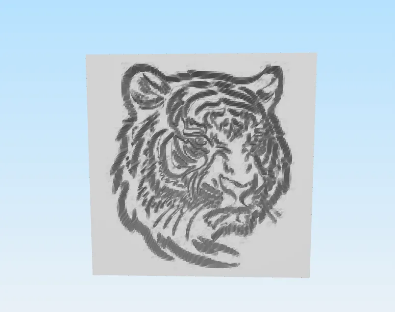 Tiger face by Dxmisfn | Download free STL model | Printables.com