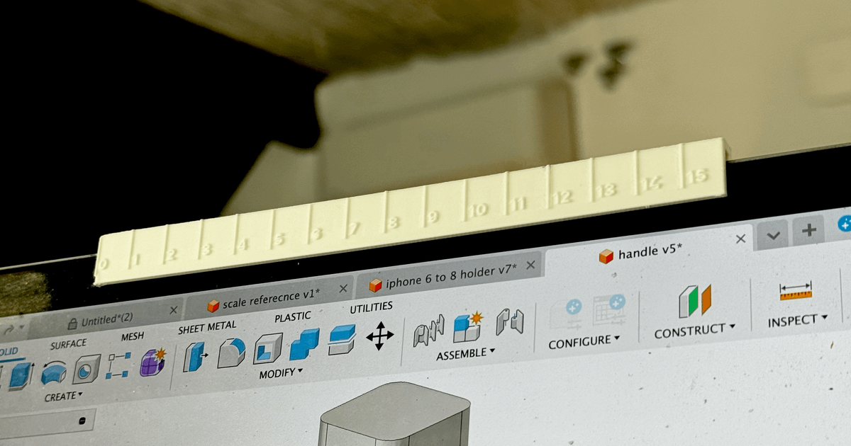 Laptop Ruler Scale for CAD by samlovecroc | Download free STL model ...