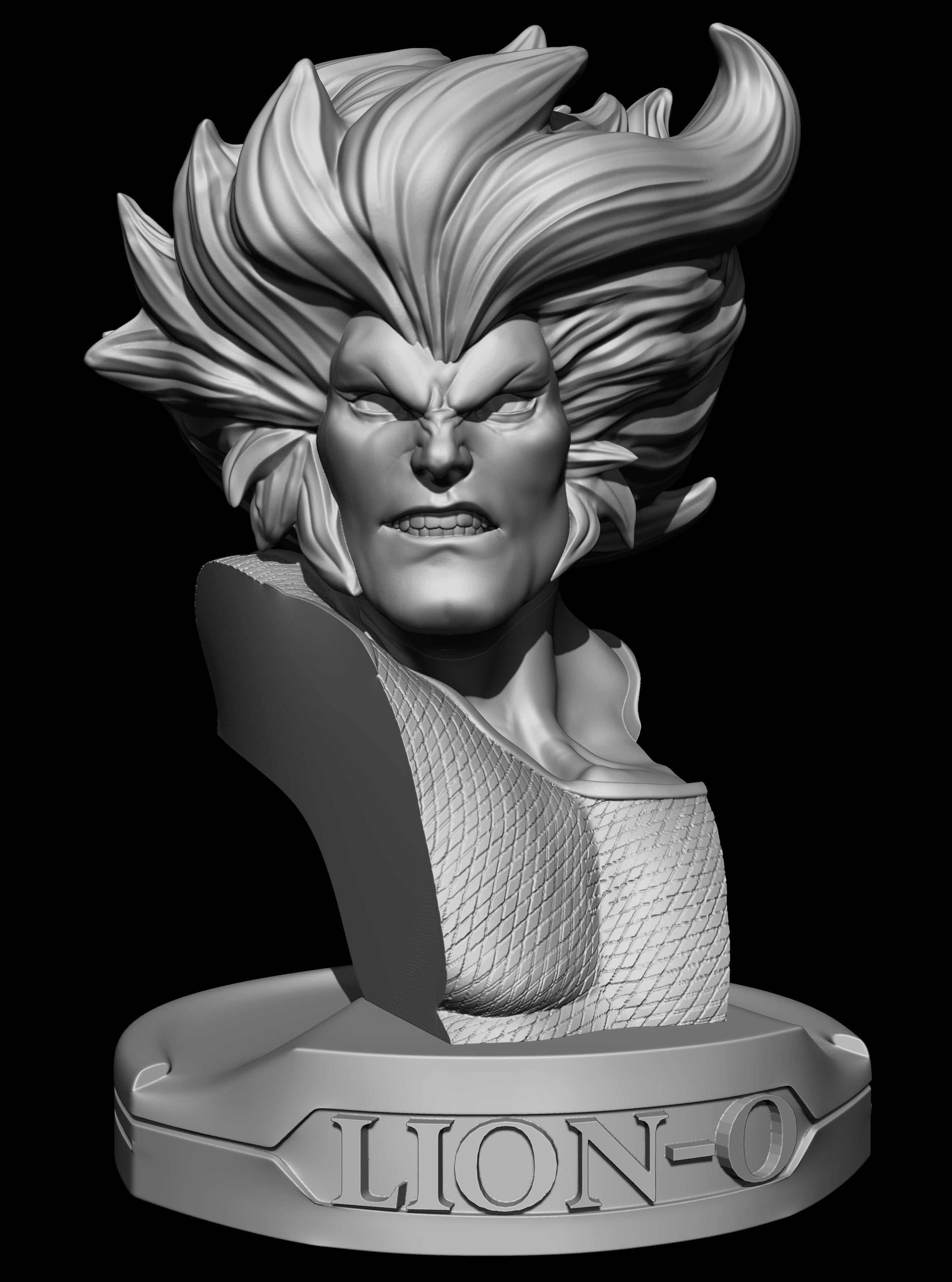 Lion O Thundercats bust fanart 3d printing STL files collectibles by CG Pyro by hervingarciaa ...
