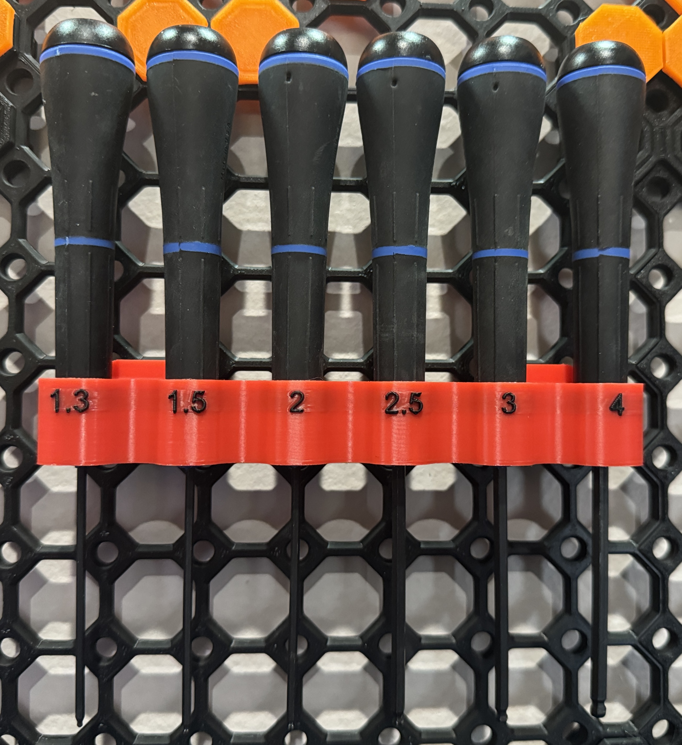 Multiboard Eklind Hex Driver Organizer by fiksdit | Download free STL model | Printables.com