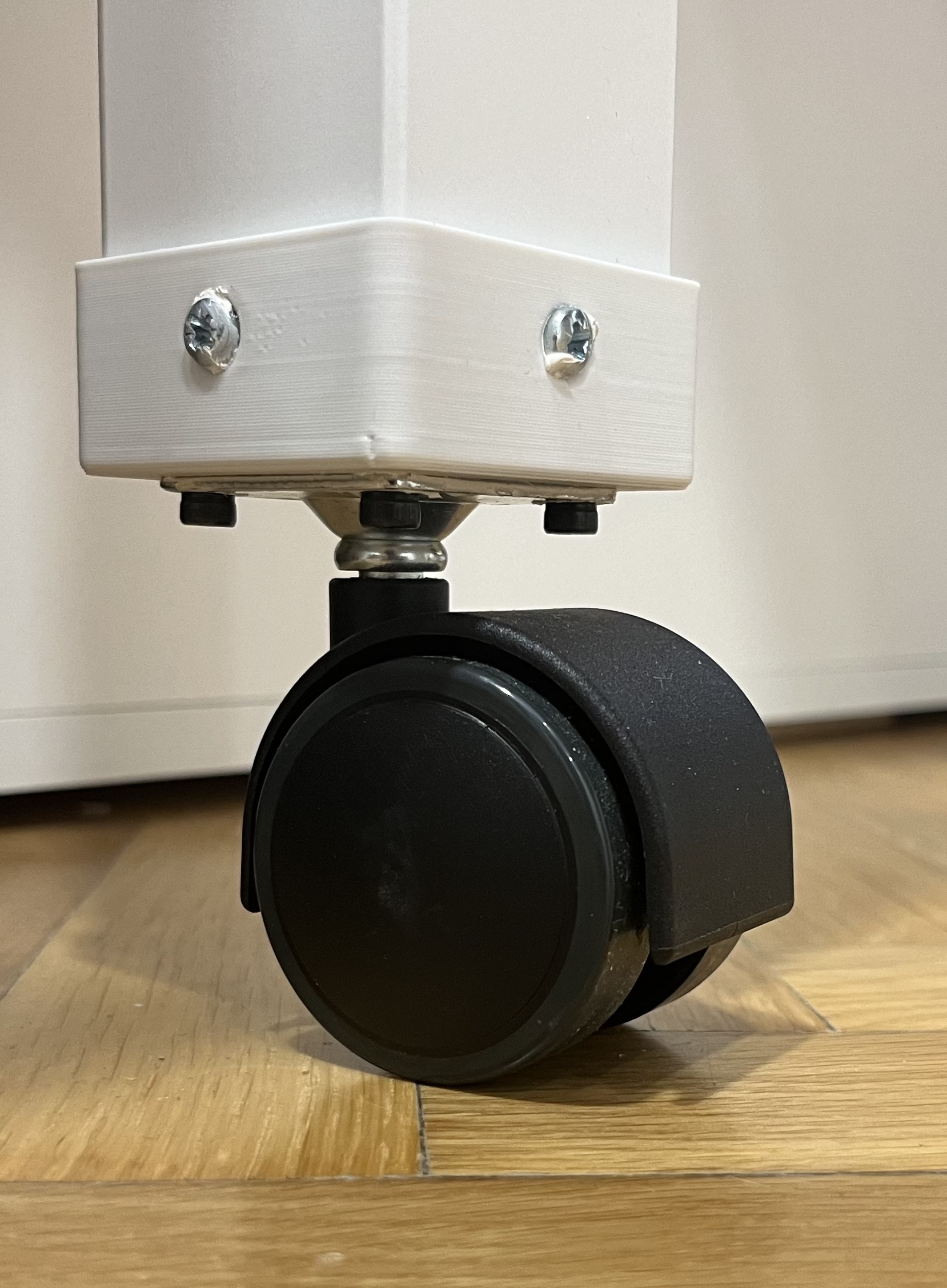 IKEA Lack table adapter feet for IKEA Alex caster wheels by Muffelkraft ...