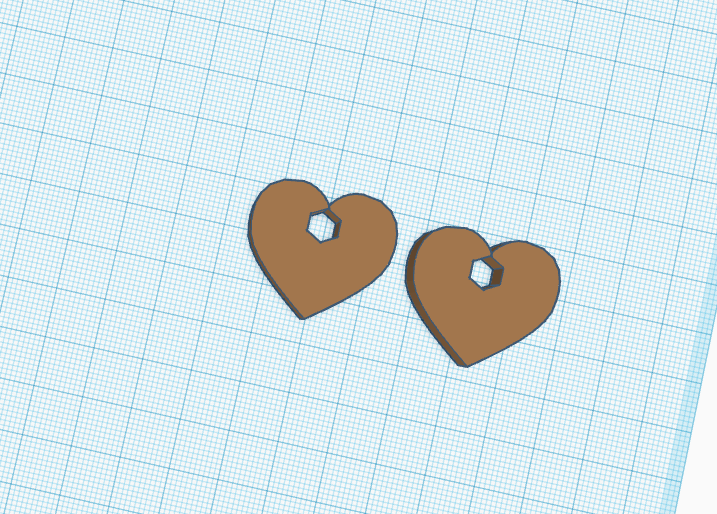 heart earring by austin simon | Download free STL model | Printables.com